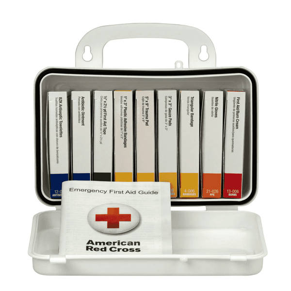 10 Unit OSHA First Aid Kit Plastic Case – Case of 12 – Safety Kits Plus