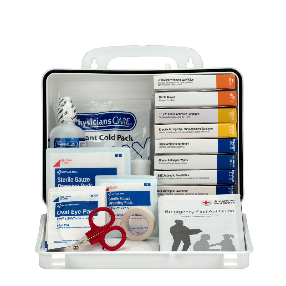 Trucker Metal First Aid Kit – ANSI Compliant – Safety Kits Plus