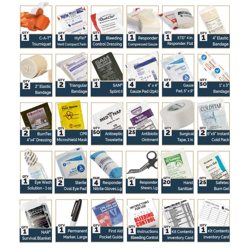 Trauma First Aid Kit – Class B | ANSI-Compliant First Aid Solution ...