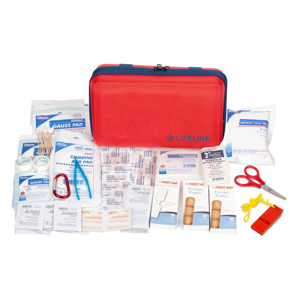 Deluxe 121pc First Aid Kit – Case of 4 | Bulk Home & Outdoor Safety ...