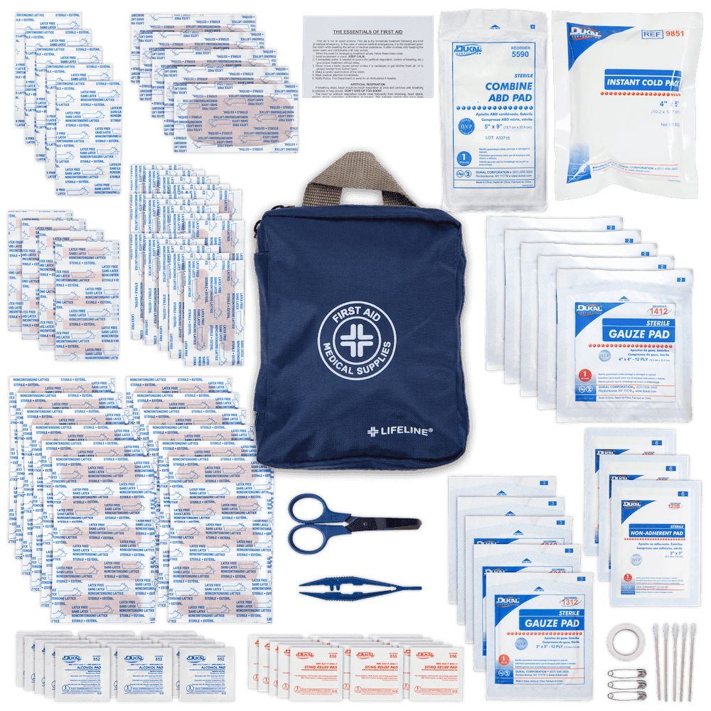 Essential 175pc First Aid Kit – Case of 6 | Bulk Home & Travel Safety ...