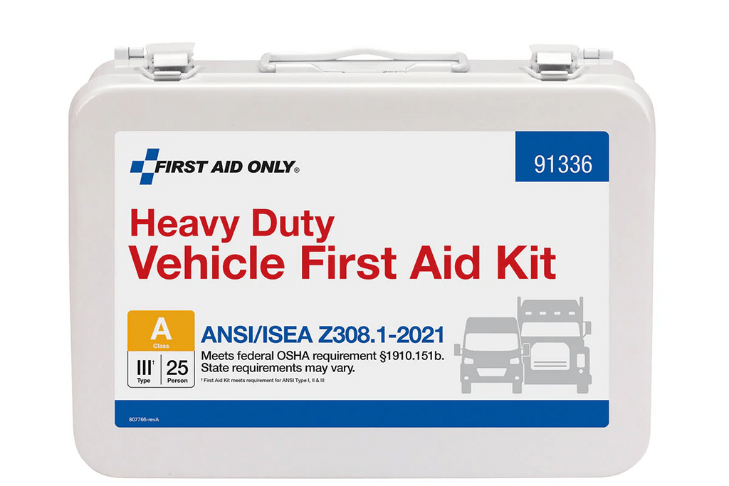 Heavy Duty Vehicle Metal First Aid Kit – ANSI Compliant | Case of 4 ...