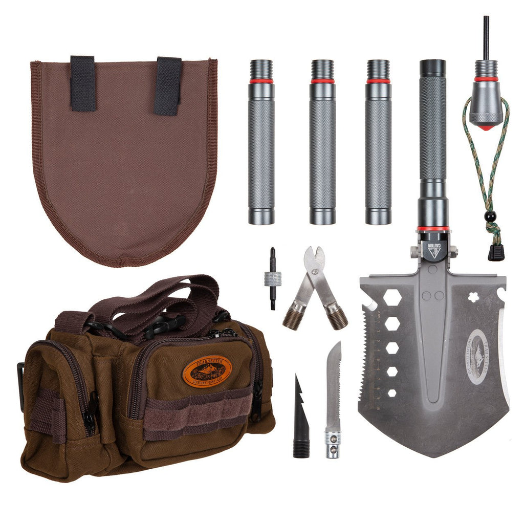 Trailsetter Utility Shovel Kit | 14 Survival Tools in One – Safety Kits ...