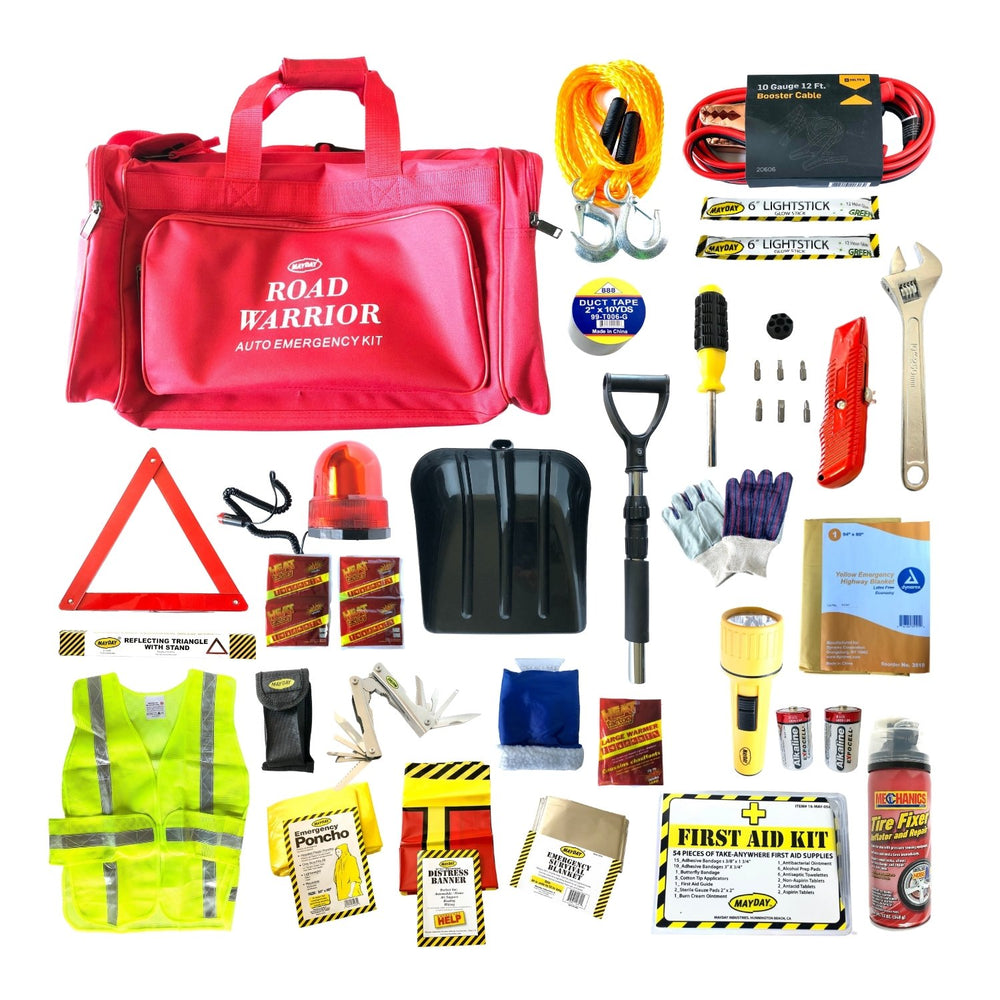 Deluxe Road Warrior Vehicle Emergency Kit | Car Safety Gear – Safety ...
